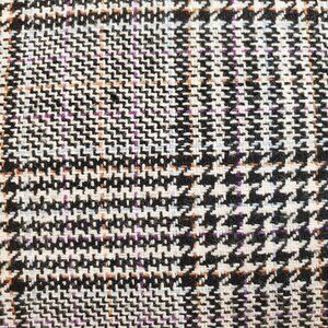 Bags | Houndstooth Plaid Crossbody Bag Brown Faux Leather Trim Gold ...